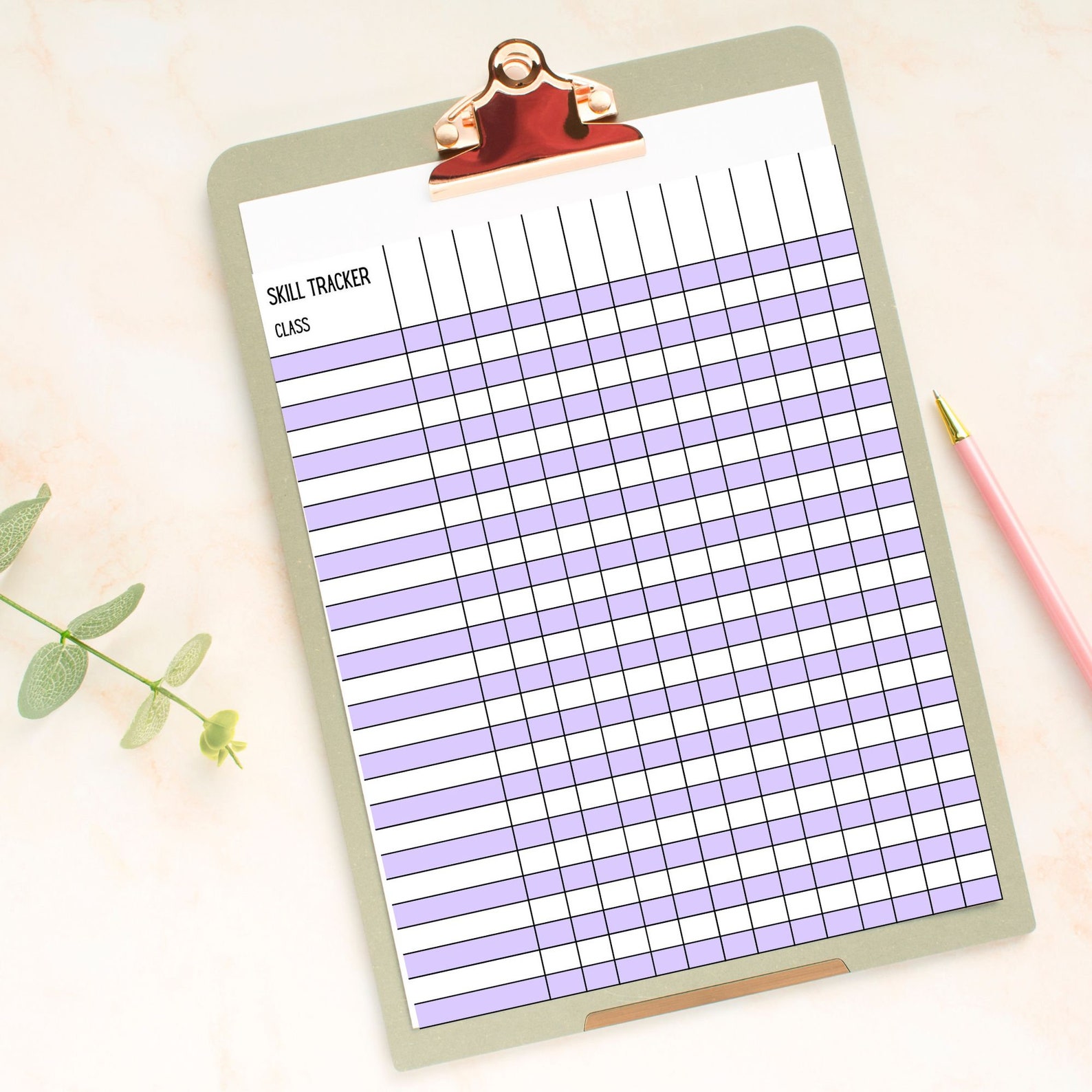 Skill Tracker Printable - Etsy