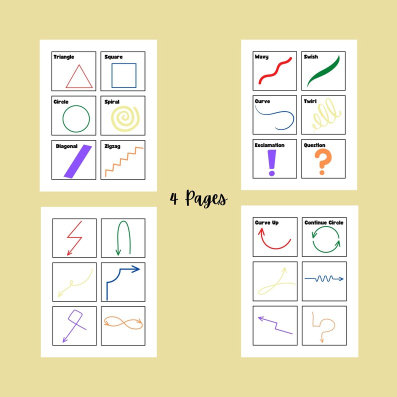 Scarf and Ribbon Creative Movement Cards - Etsy