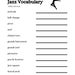 Jazz Dance Vocabulary Packet - Etsy