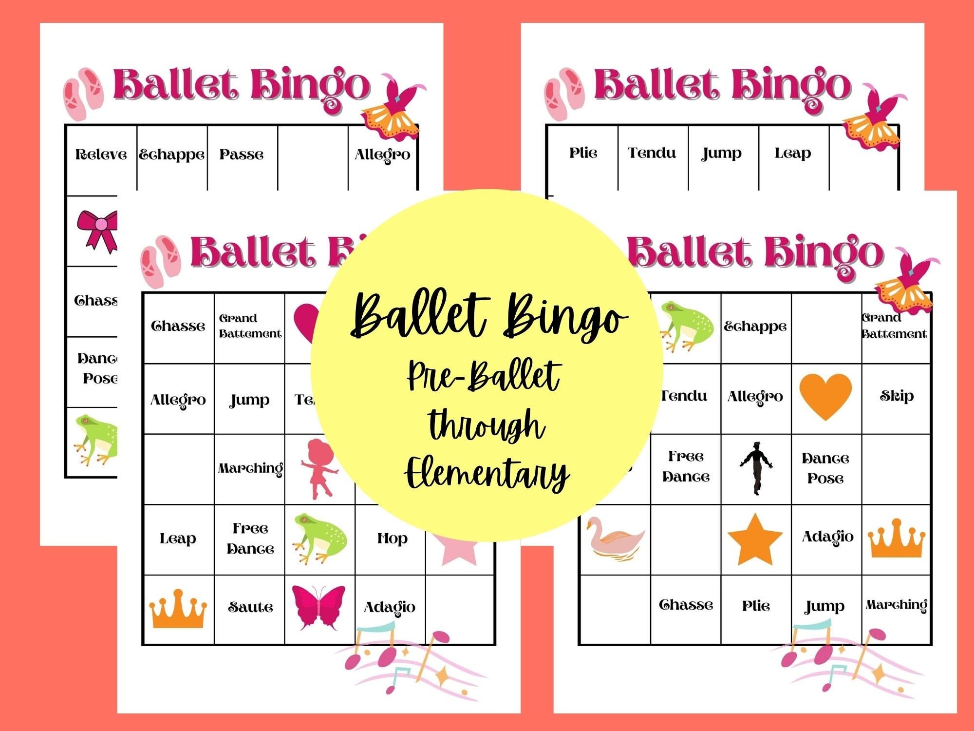 Ballet Bingo Printable - Etsy