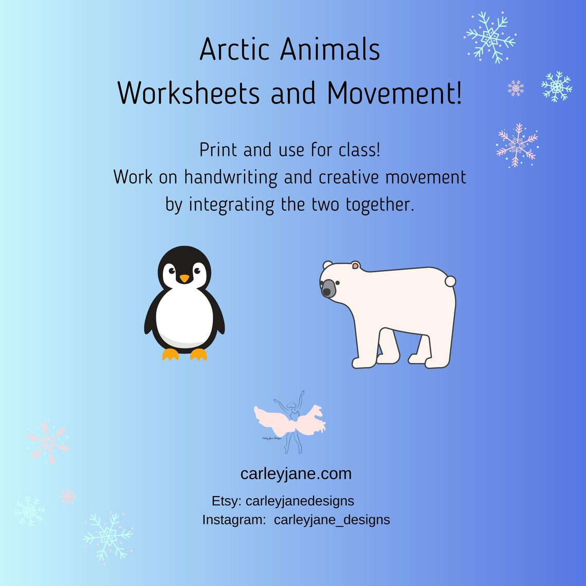 Arctic Animals Printable Worksheets - Etsy