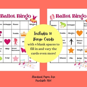 Ballet Bingo Printable - Etsy