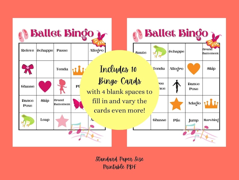 Ballet Bingo Printable - Etsy