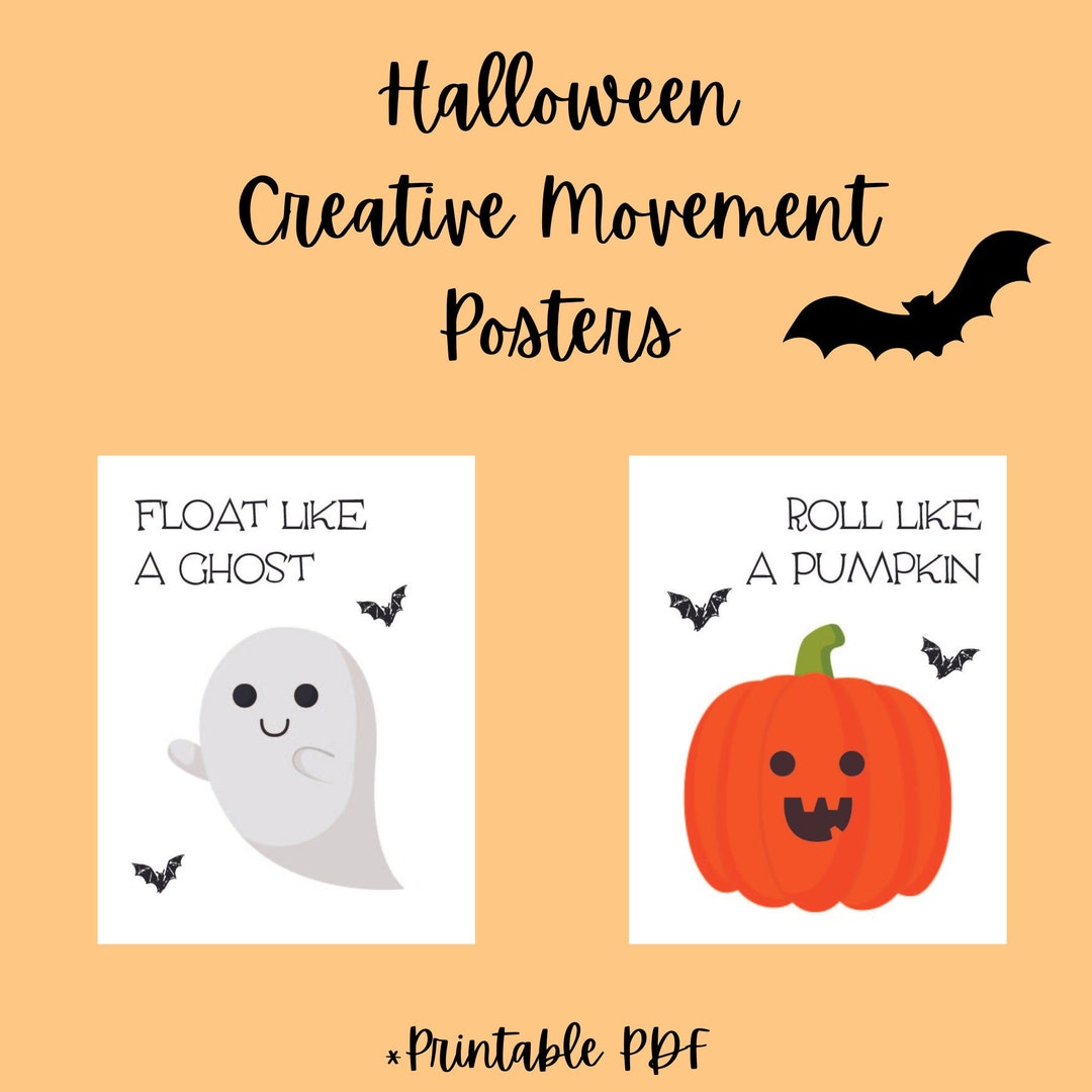 Halloween Creative Movement Posters - Etsy