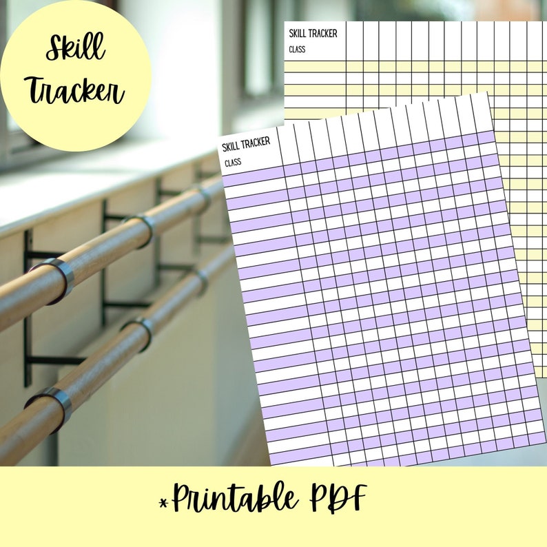 Skill Tracker Printable - Etsy