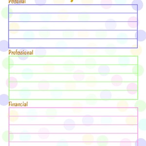 Polka Dot Weekly Planner/to Do Printable PDF - Etsy