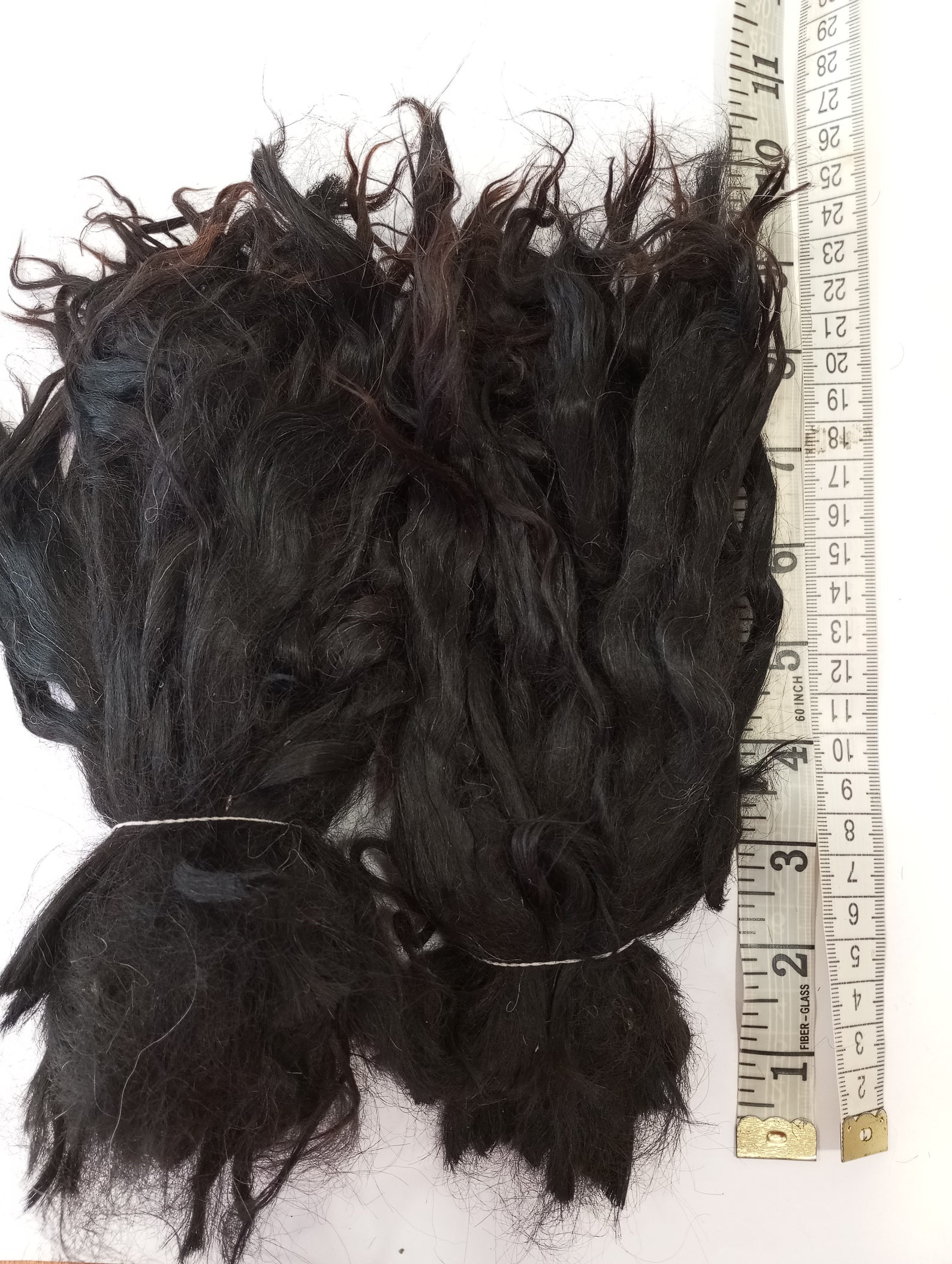 Natural Black Alpaca Suri Raw Fiber Fleece Very Long 9-10 Inch/ 22 Cm ...