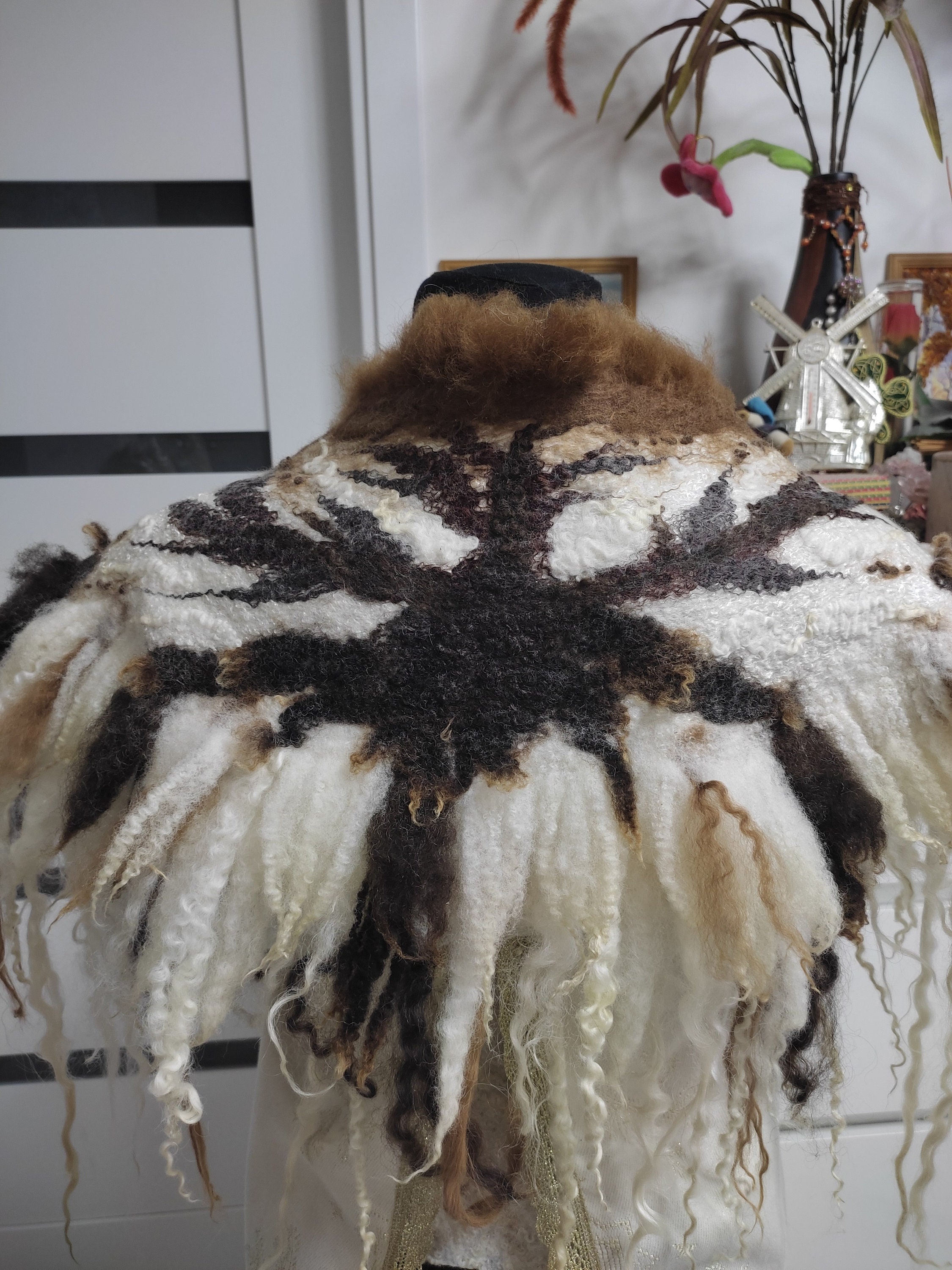 Beautiful and Unique Felt Woolen Scarf , Felted Scarf, Gift for Womens ...