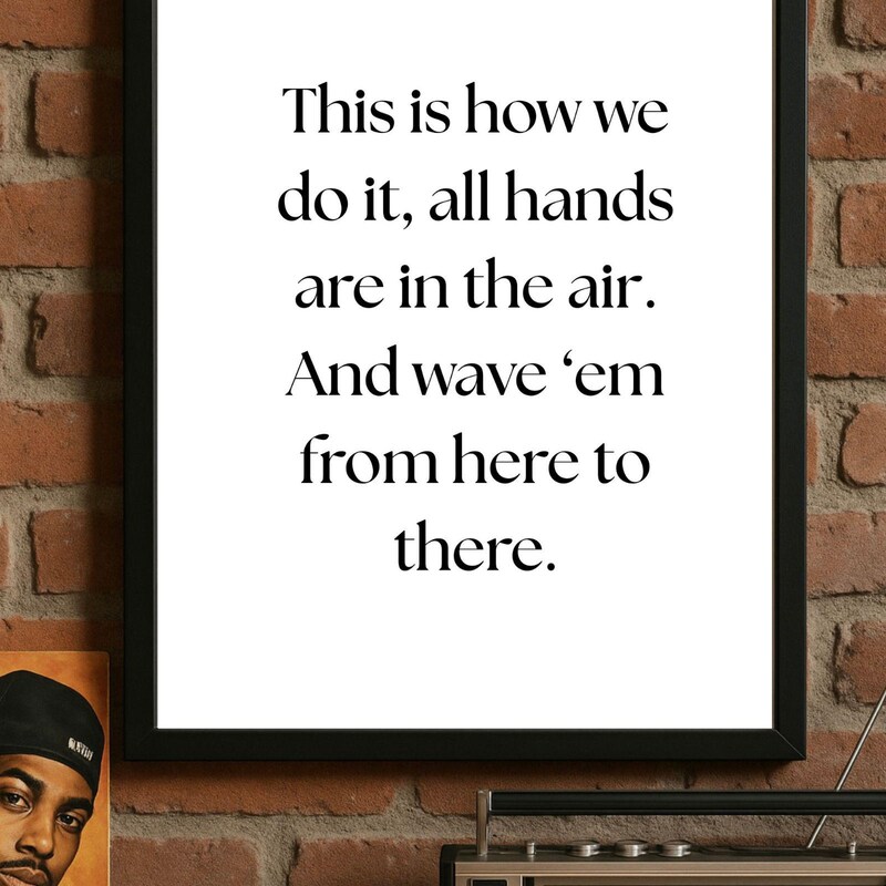 90s Hip Hop Lyrics - Etsy