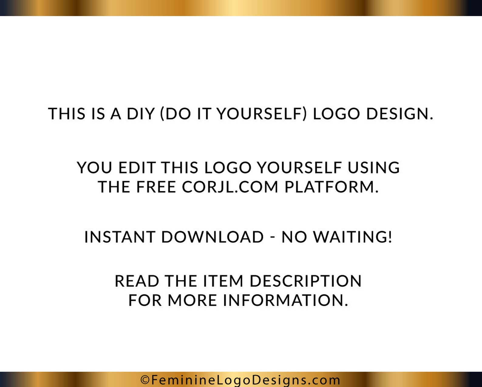 DIY LOGO DESIGN Purple Blue Logo Corjl Logo Template | Etsy