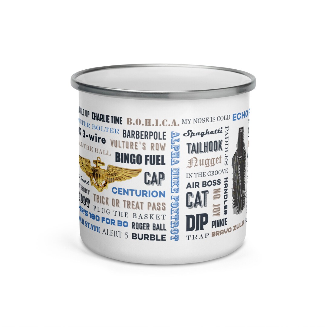 Naval Air Carrier Operations Language Enamel Mug - Etsy