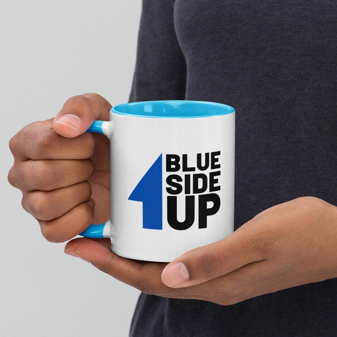 Blue Side up Mug With Color Inside in Our 11 Ounce Mug - Etsy