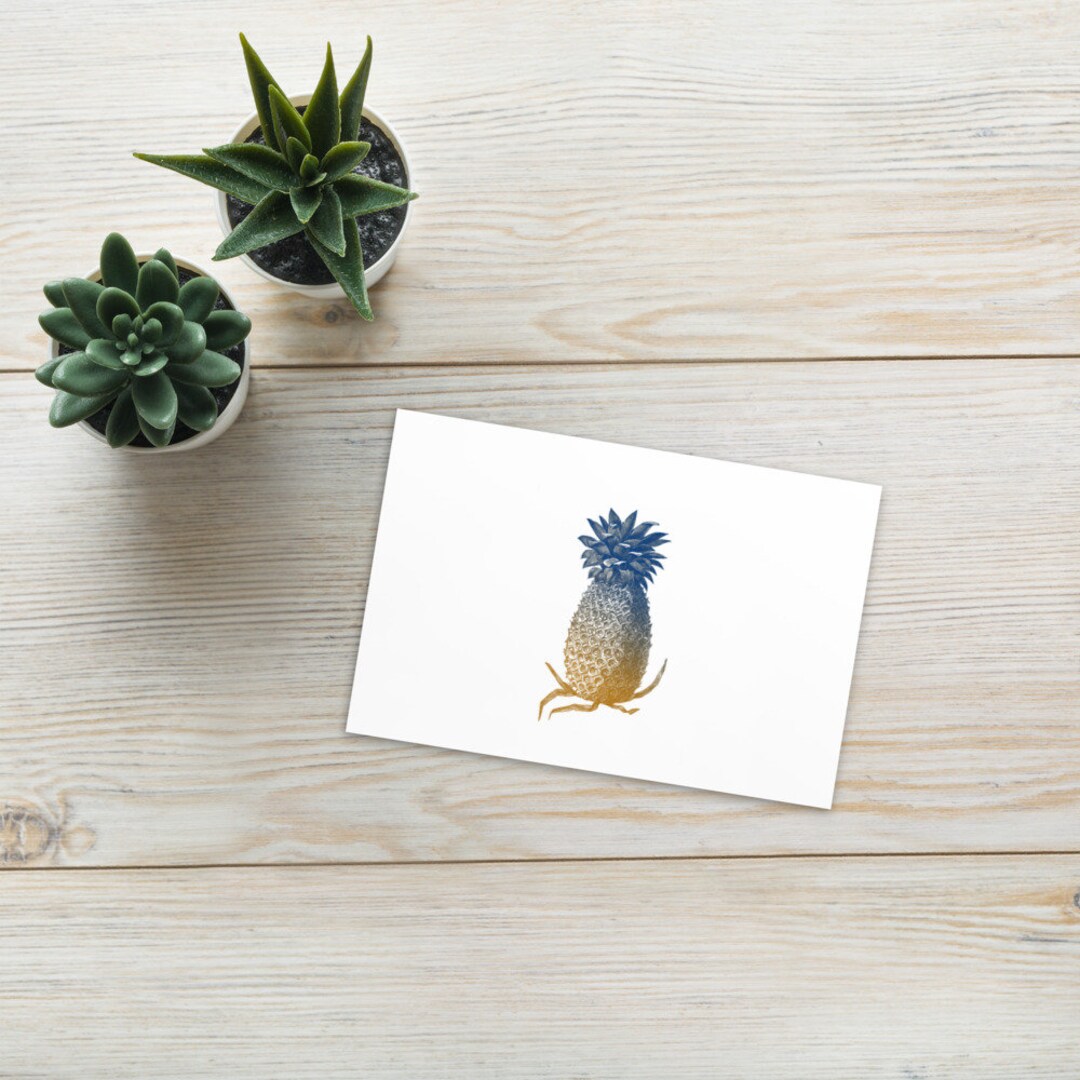 Universal Symbol of Welcome -- the Pineapple in a Standard Postcard - Etsy