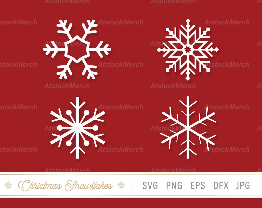 Snowflake SVG /christmas SVG/ Individual Snowflake Cutout SVG - Etsy