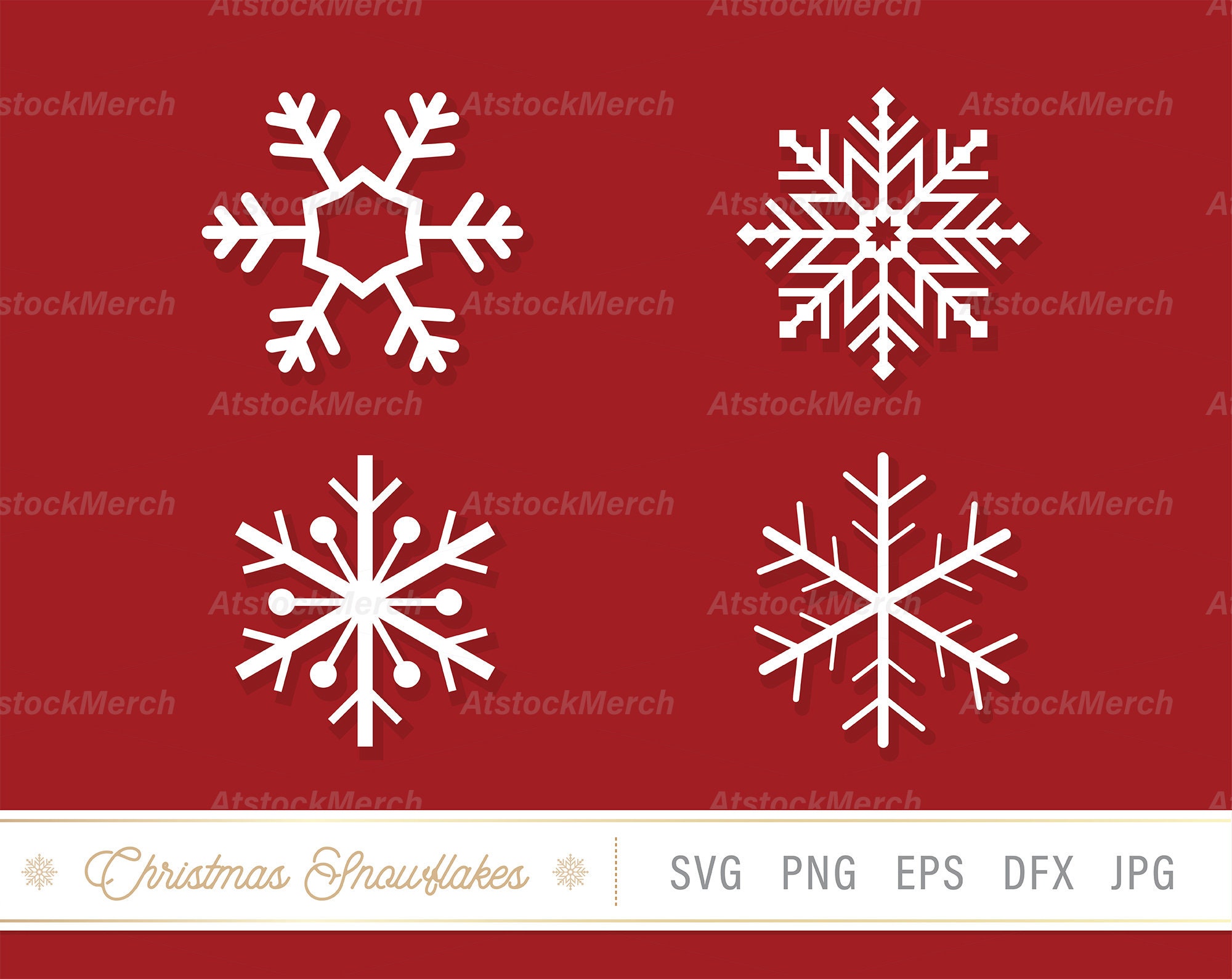 Snowflake SVG /christmas SVG/ Individual Snowflake Cutout SVG - Etsy