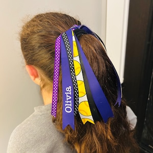 SOFTBALL Personalized Custom Sport Hair Ribbons - Etsy
