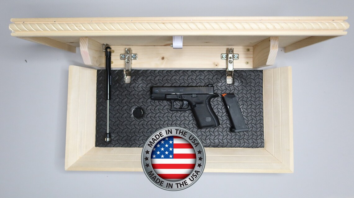 UPDATED Hidden Gun Shelf 24 Concealment Floating Shelf | Etsy
