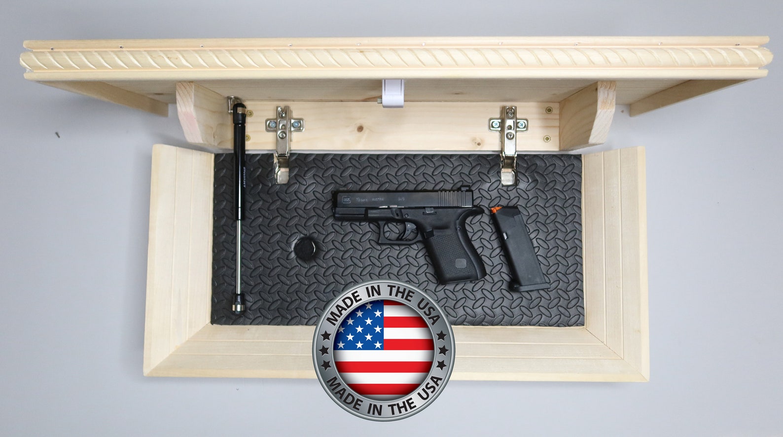 UPDATED Hidden Gun Shelf 24 Concealment Floating Shelf | Etsy