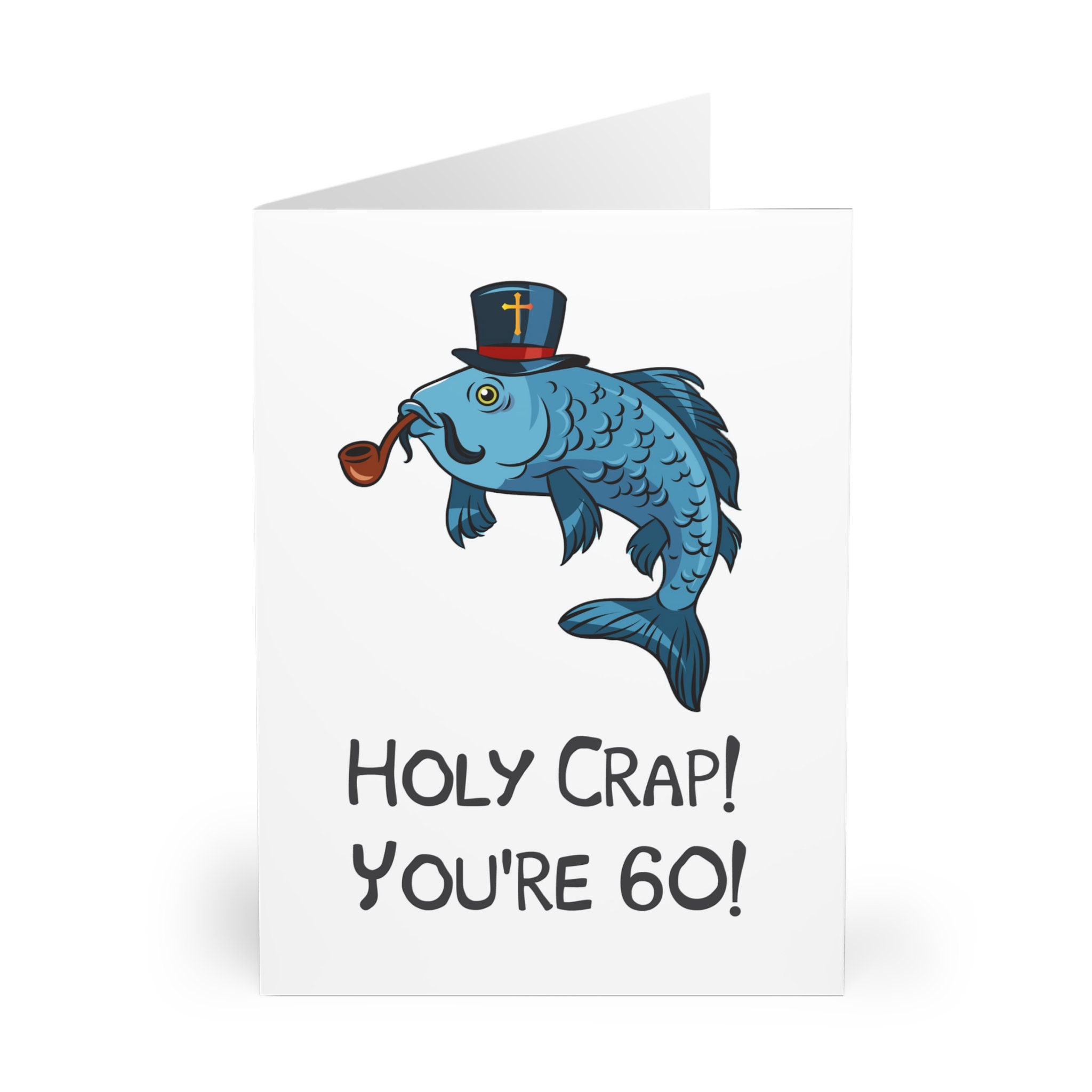 Fun 60th Birthday Greeting Card With Humorous 'holy Crap You're 60 ...