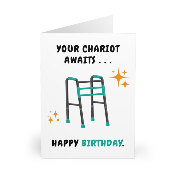 Chariot Card for Her - Etsy