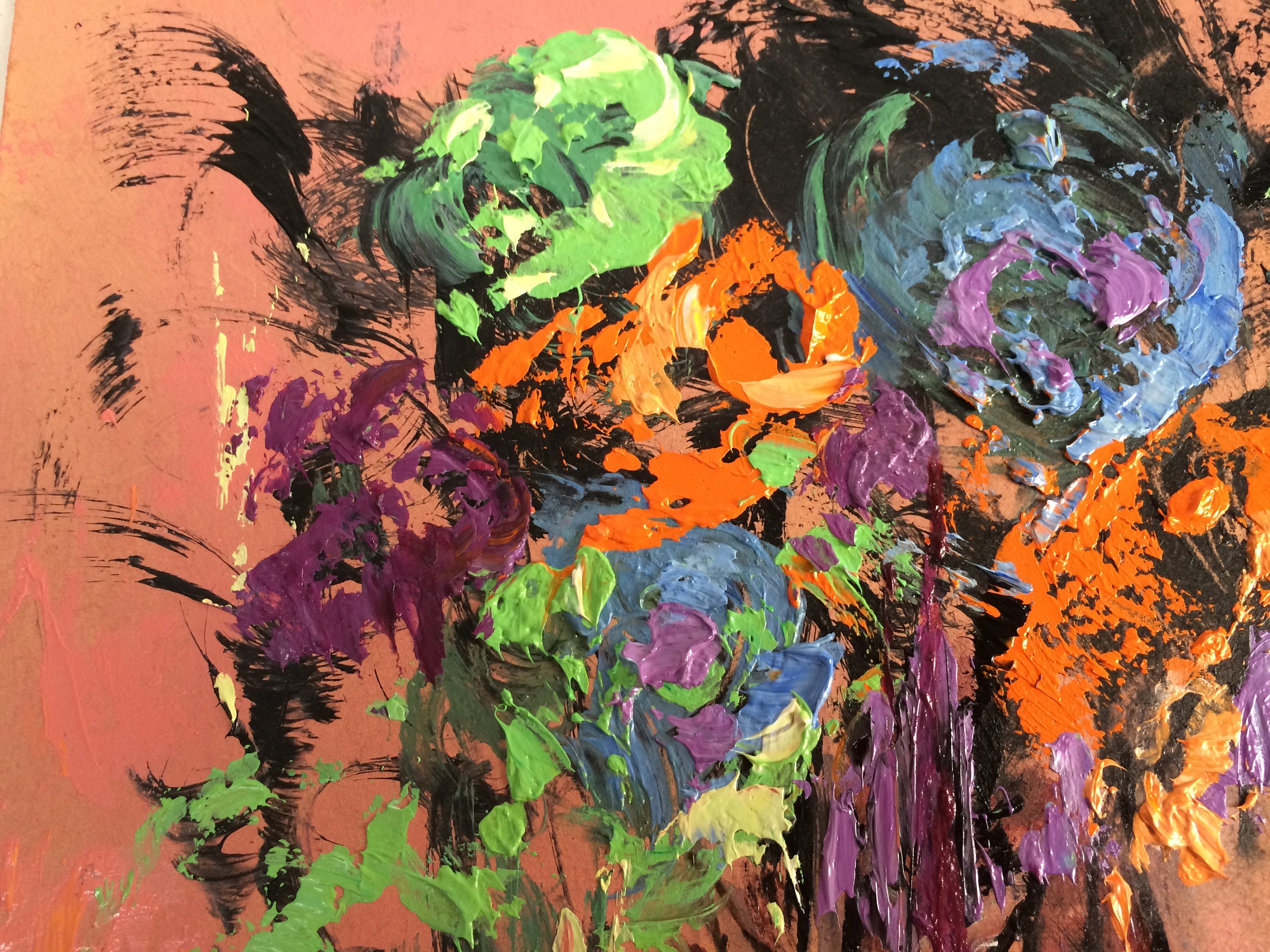 Woman Face Artwork Original Art Faceless Portrait Painting | Etsy