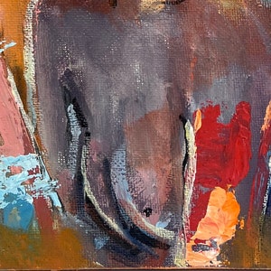 Woman Painting Original Art Canvas Faceless Woman Painting 10 by 12 ...