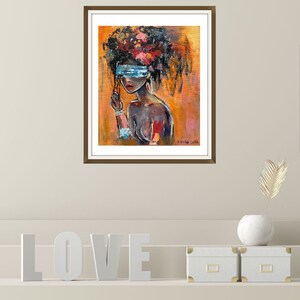 Woman Painting Original Art Canvas Faceless Woman Painting 10 by 12 ...