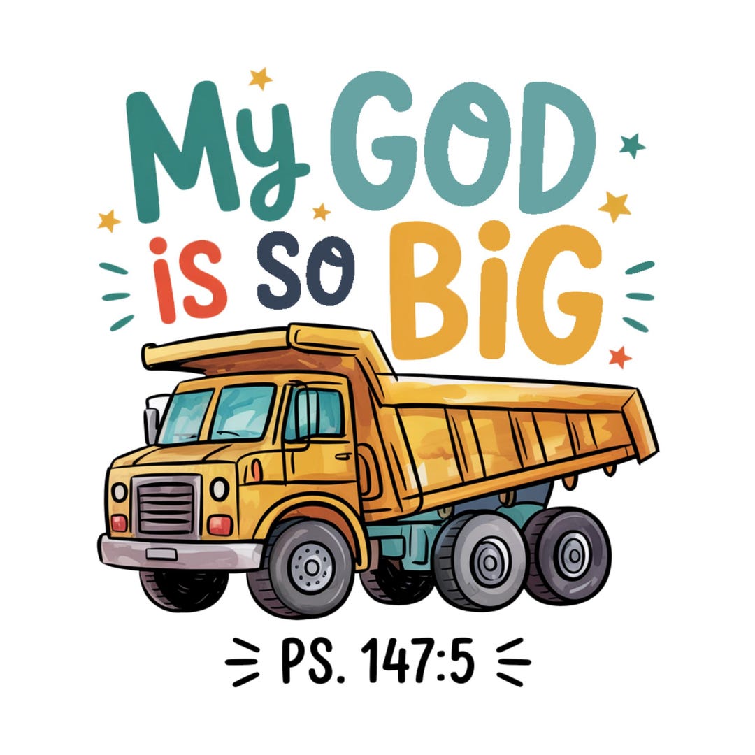My God is so Big Kids PNG, Christian PNG, Toddler PNG, Biblical Toddler ...