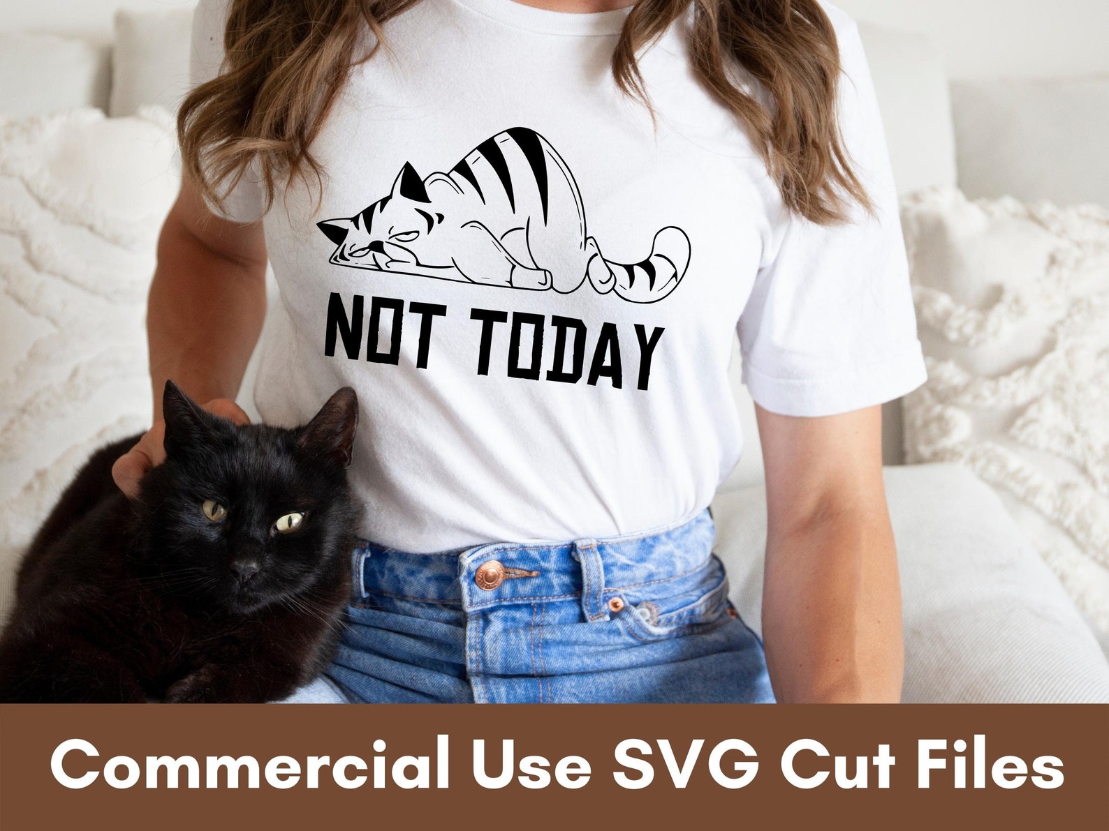 Not Today Cat SVG - Etsy