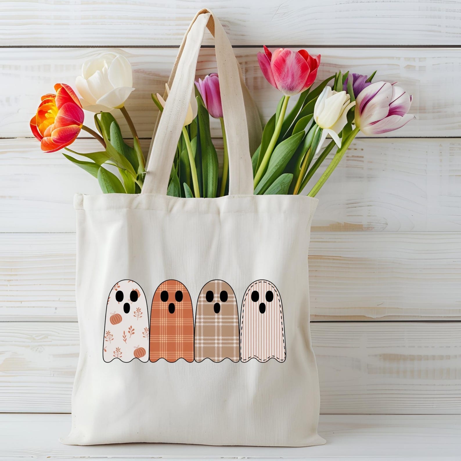 Preppy Floral Ghost PNG, Floral Ghost PNG, Fall Ghost PNG, Autumn Png ...
