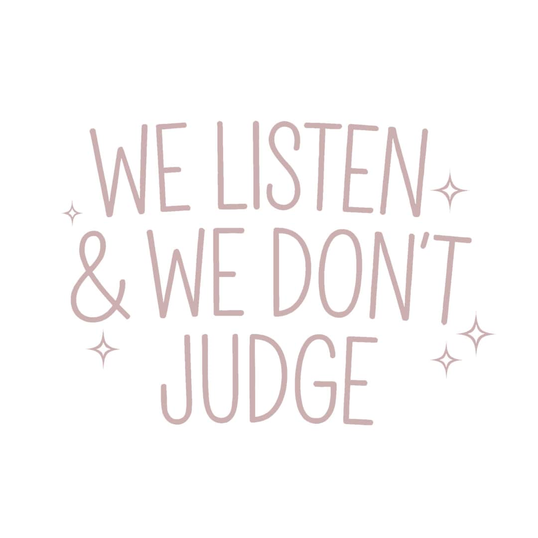 We Listen and We Don't Judge PNG Digital Download File, Funny PNG ...