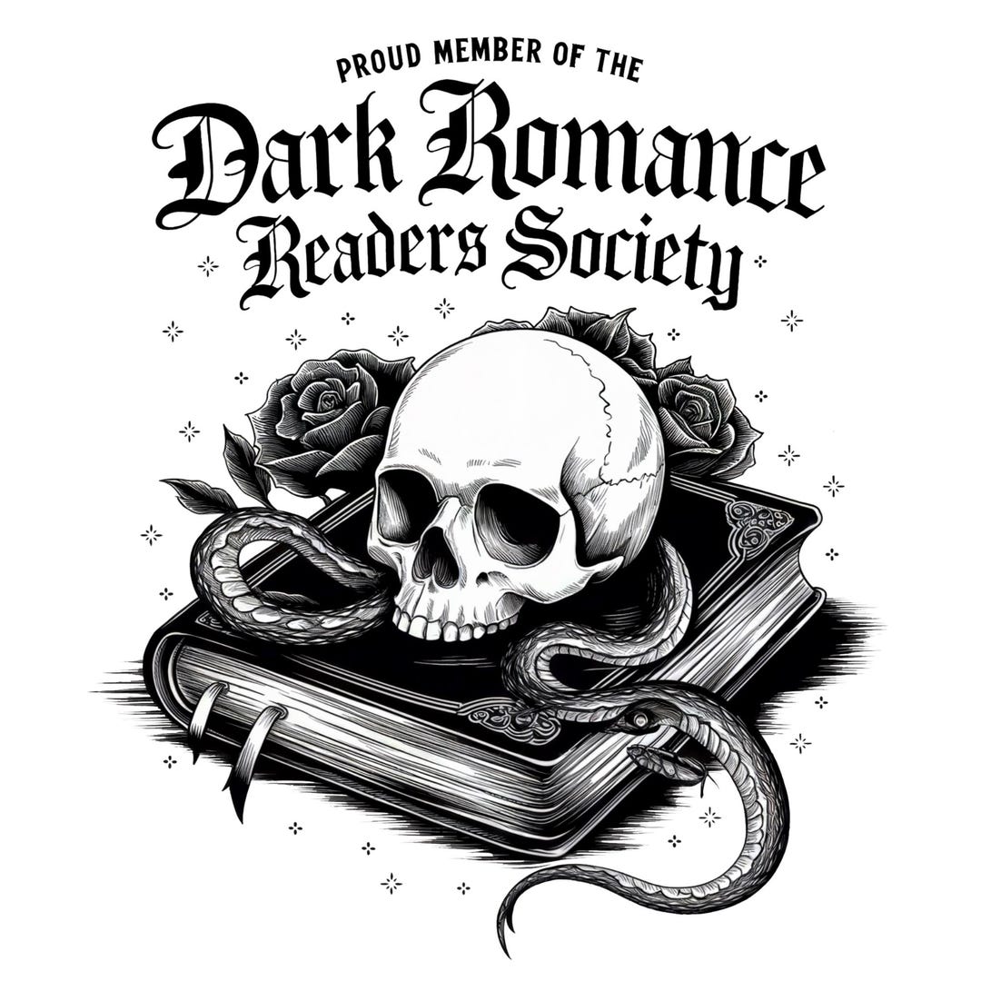 Dark Romance Readers Society PNG, Book Lover, Bookish PNG, Smut Lover Gift, Dark Romance Book ...