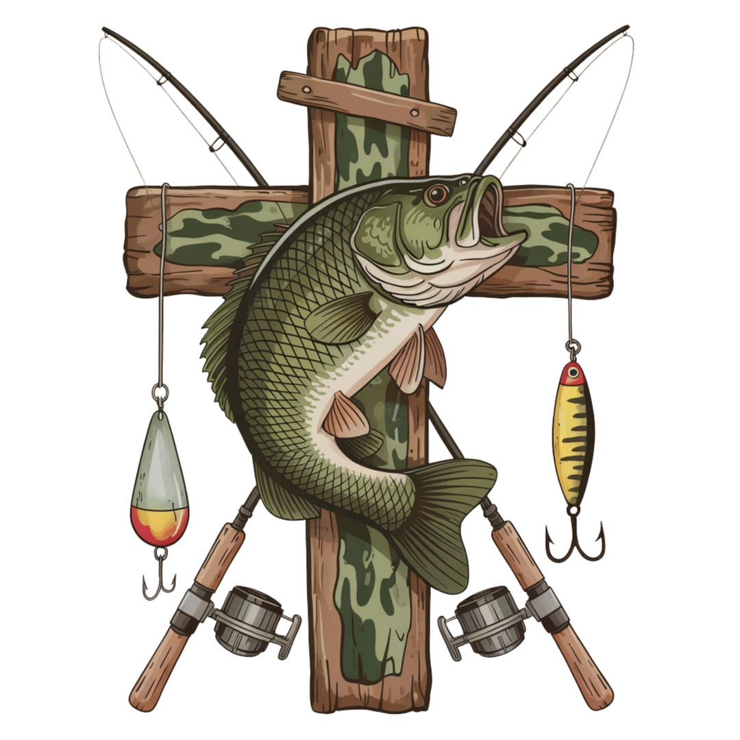 Camo Cross Fishing PNG, Christian Fishers of Men PNG, Bible Nature ...