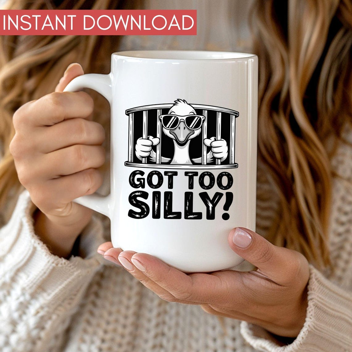Got Too Silly Goose PNG, Funny Sarcastic Goose PNG, Trendy Attitude ...