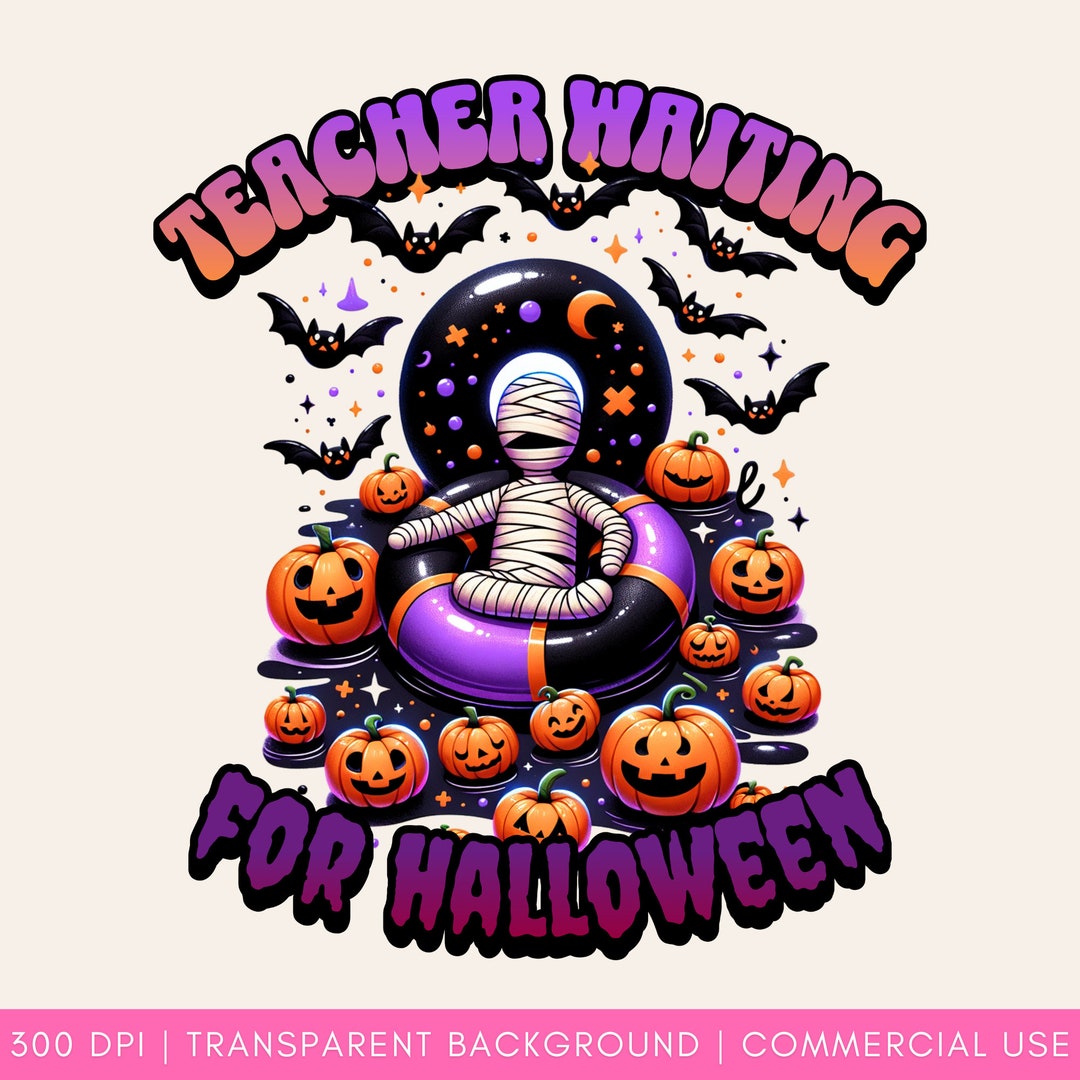Teacher PNG Files Mug Sublimation Design, Teacher Halloween PNG Mug PNG ...
