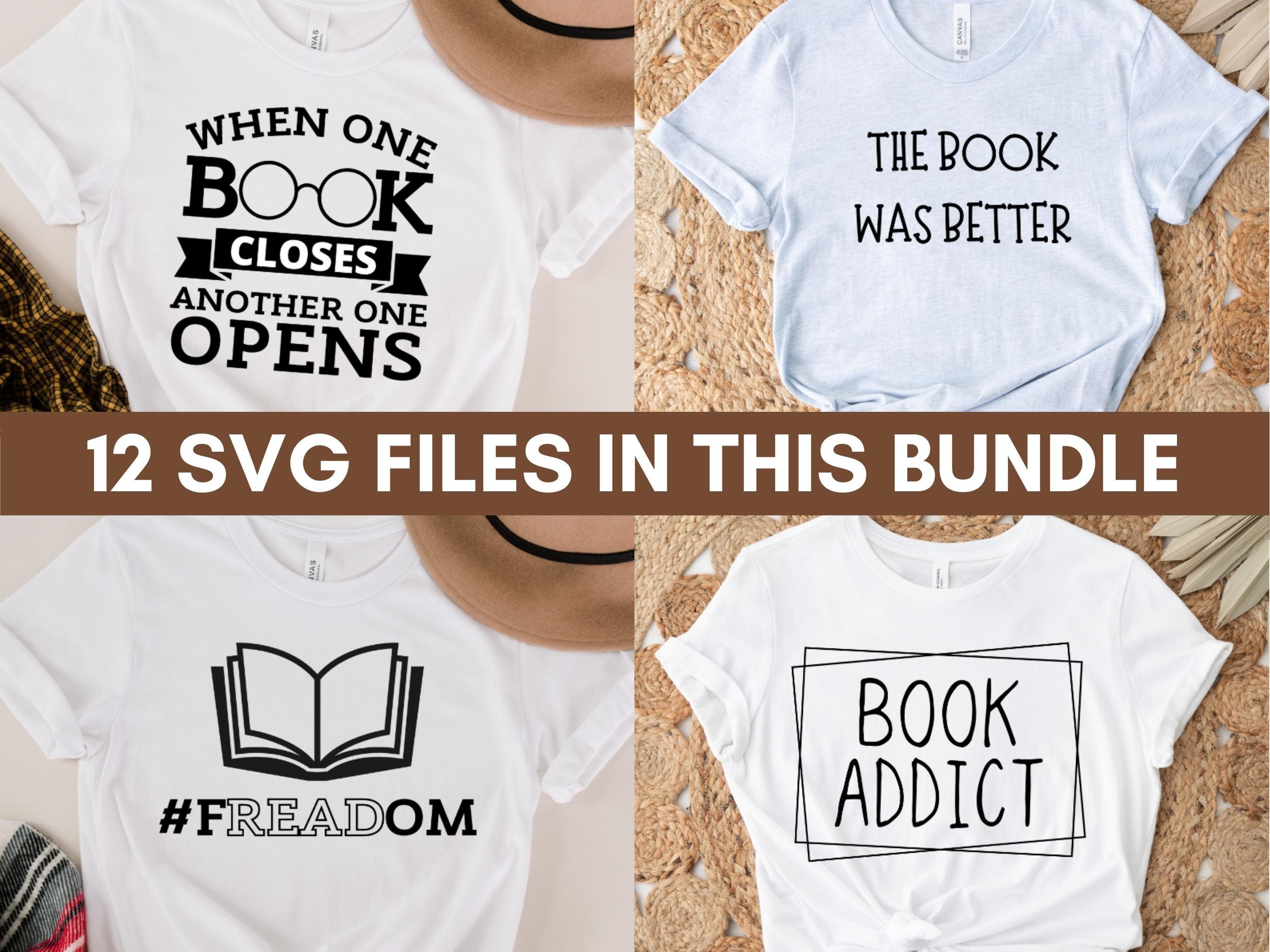 Reading SVG Bundle Book SVG Files for Cricut Book SVG - Etsy UK