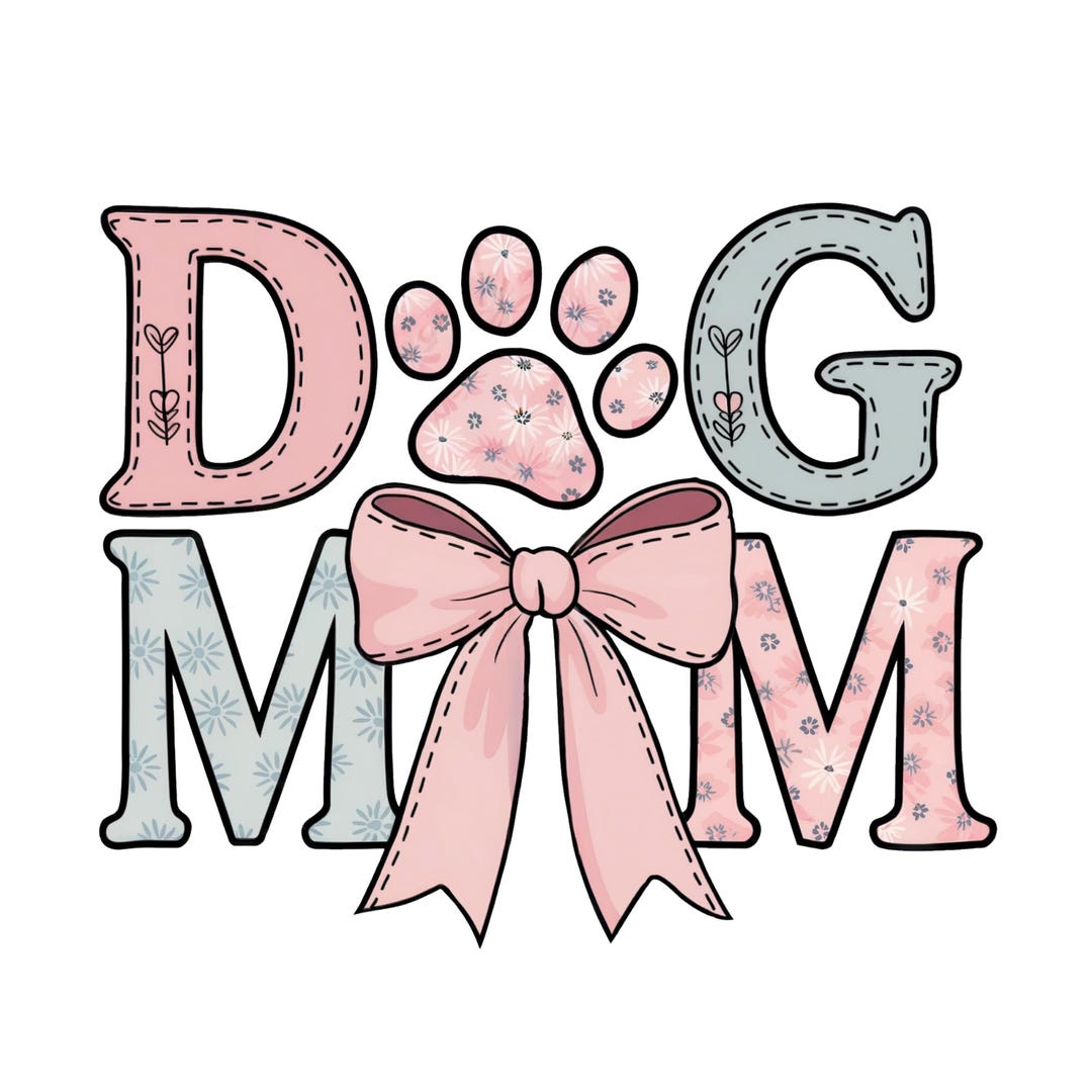 Retro Dog Mom PNG, Coquette Bow Dog Mom PNG, Mama Mom File Sublimation ...