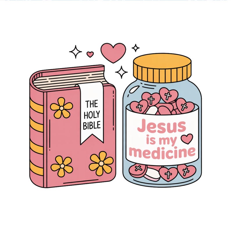 Jesus is My Medicine PNG, the Holy Bible PNG, Jesus Sublimation, Faith ...