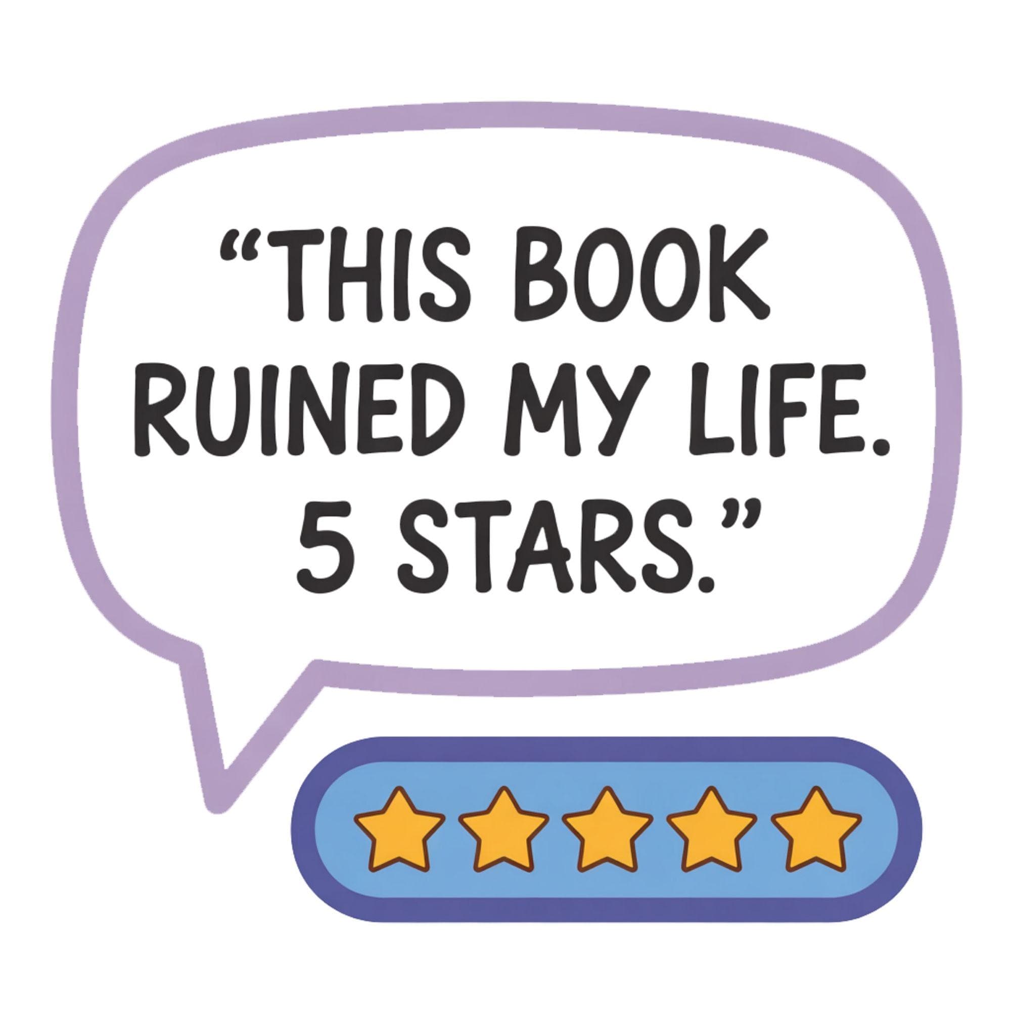 This Book Ruined My Life Sticker PNG, Bookish Sticker PNG, Funny Book ...