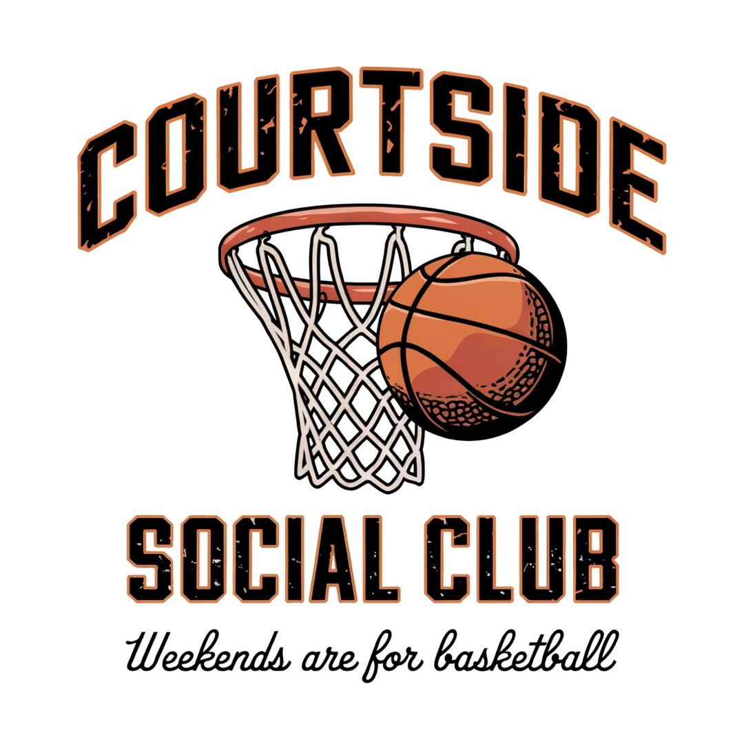 Basketball Mom PNG Design, Courtside Social Club PNG, Basketball PNG, Basketball Season Png ...