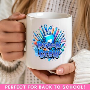 Back to School PNG Mug Design, Pre K School PNG, Teacher PNG File ...