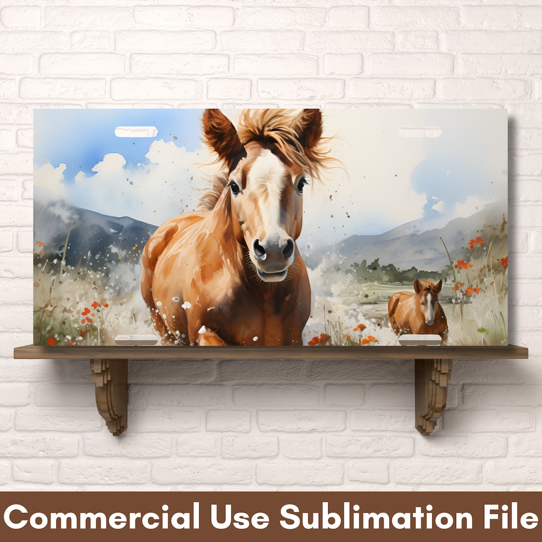 Farm Animals PNG License Plate Sublimation Design, Instant Digital ...