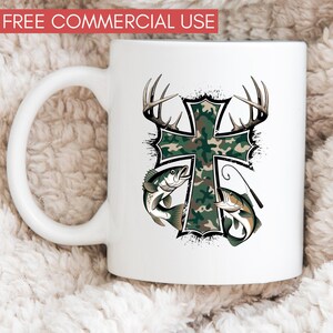 Camo Cross Fishing PNG, Christian Hunting PNG, Hunting PNG Designs ...