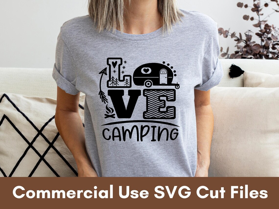 Love Camping SVG, Camping Shirt SVG, Camping Mug SVG, Happy Camping Svg ...