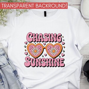 Chasing Sunshine PNG, Summer Design for Shirts, Preppy PNG Designs ...