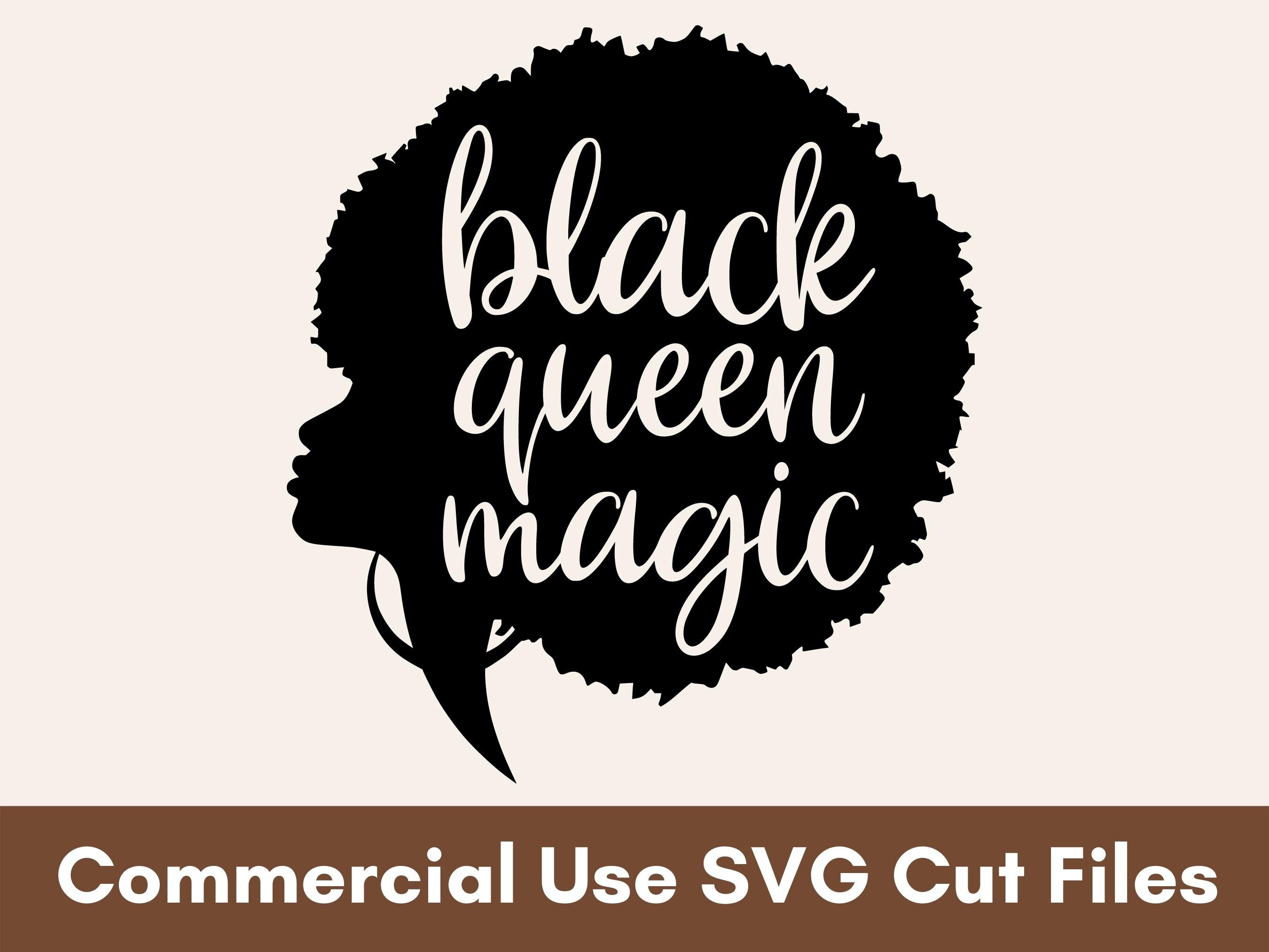 Black Queen Magic SVG Afro Woman SVG Black Girl SVG Black - Etsy