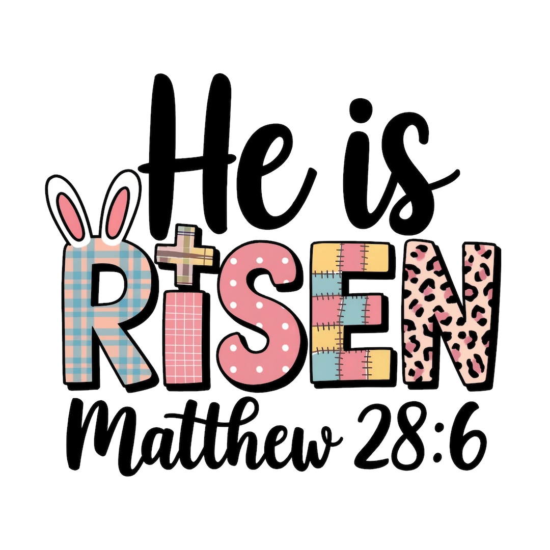 He is Risen PNG, Matthew 28:6, Risen PNG, Easter Doodle PNG, Easter ...