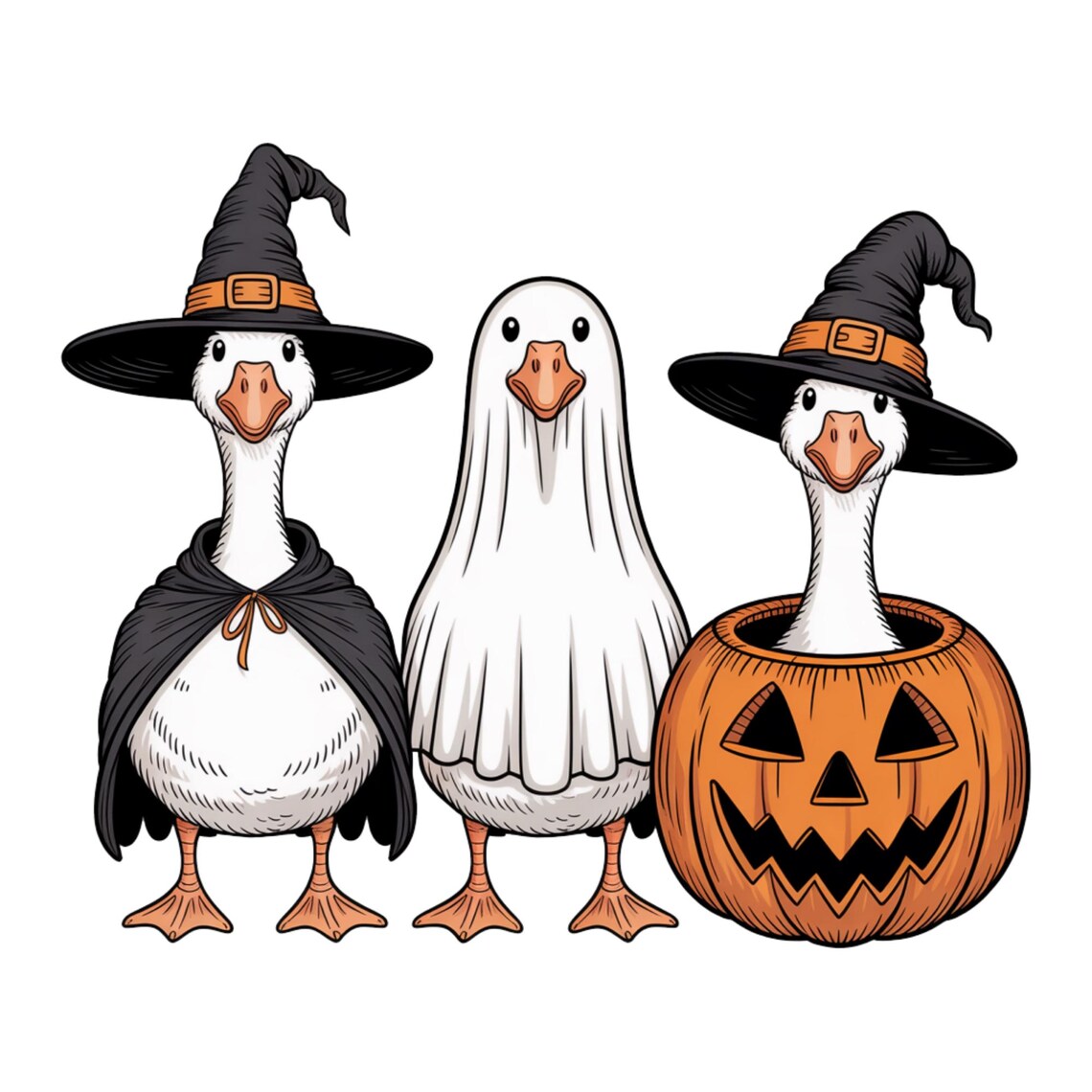 Boo Ghost Goose PNG, Halloween Goose PNG, Halloween Shirt, Autumn PNG ...