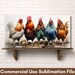 Watercolor Chicken License Plate Sublimation Design, Instant Digital ...