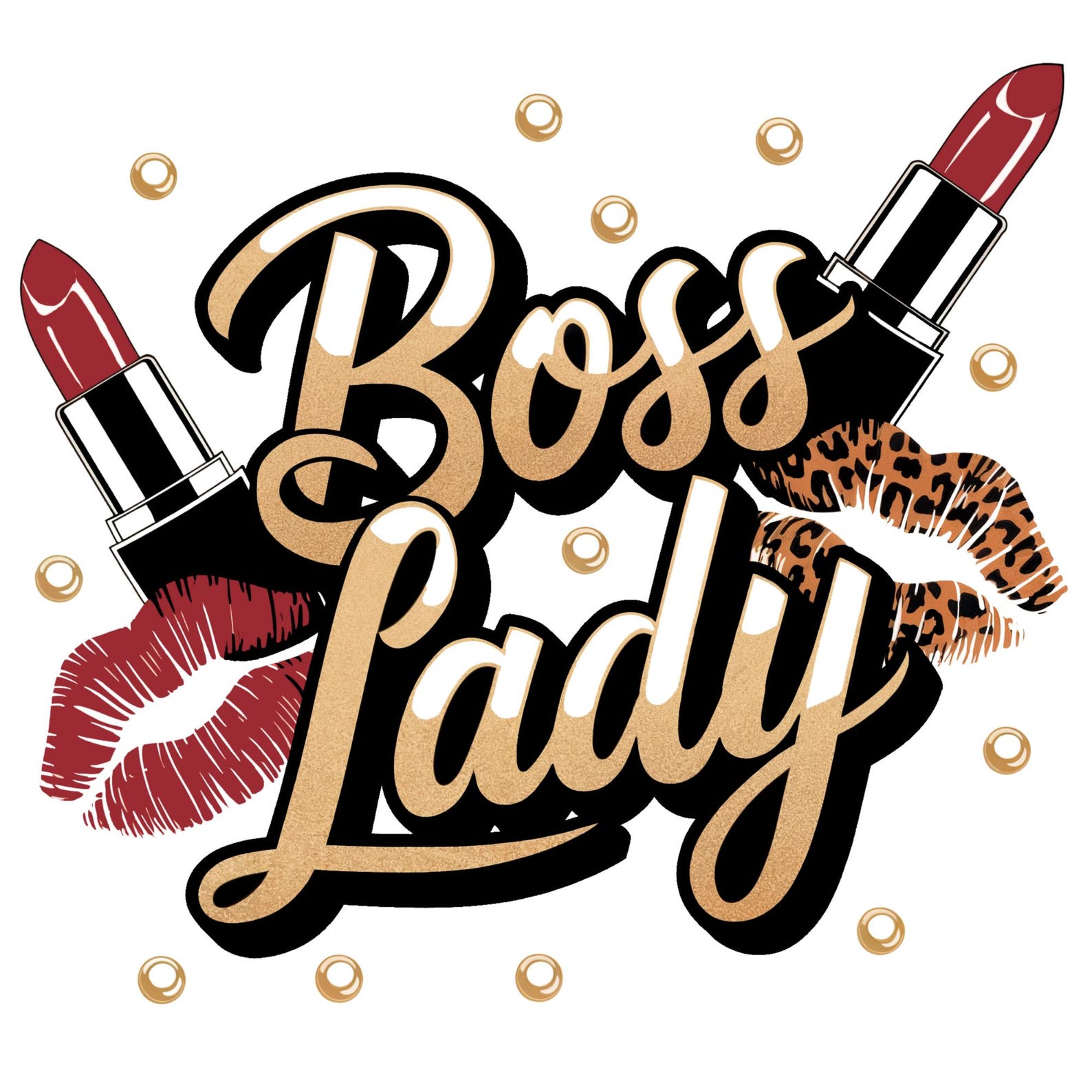 Boss Lady PNG, Lipstick PNG, Kisses PNG, Glitter Png, Boss Lady ...